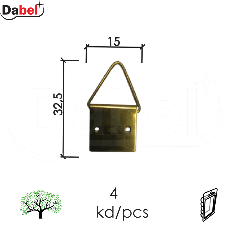 Zakačka za slike ZK1 Ms 32.5x15mm (4kom)