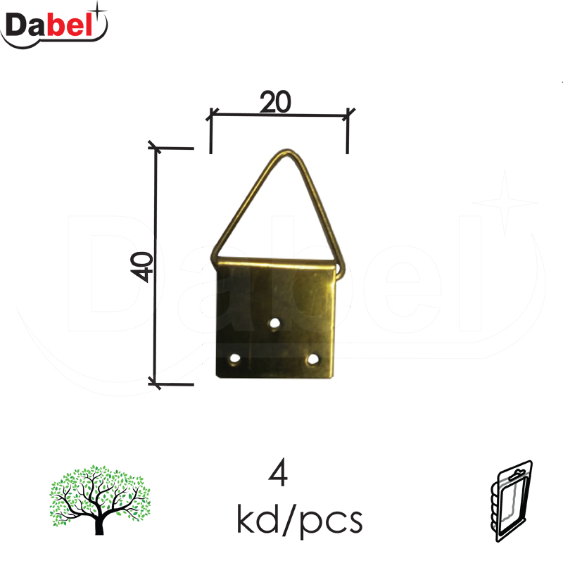 Zakačka za slike ZK1 Ms 40x20mm (4kom)