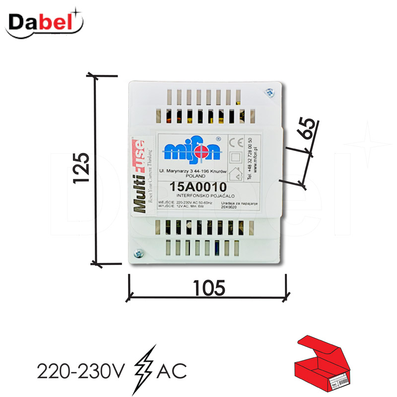 El. sklop za interfon Bela u kućištu bez napajanja