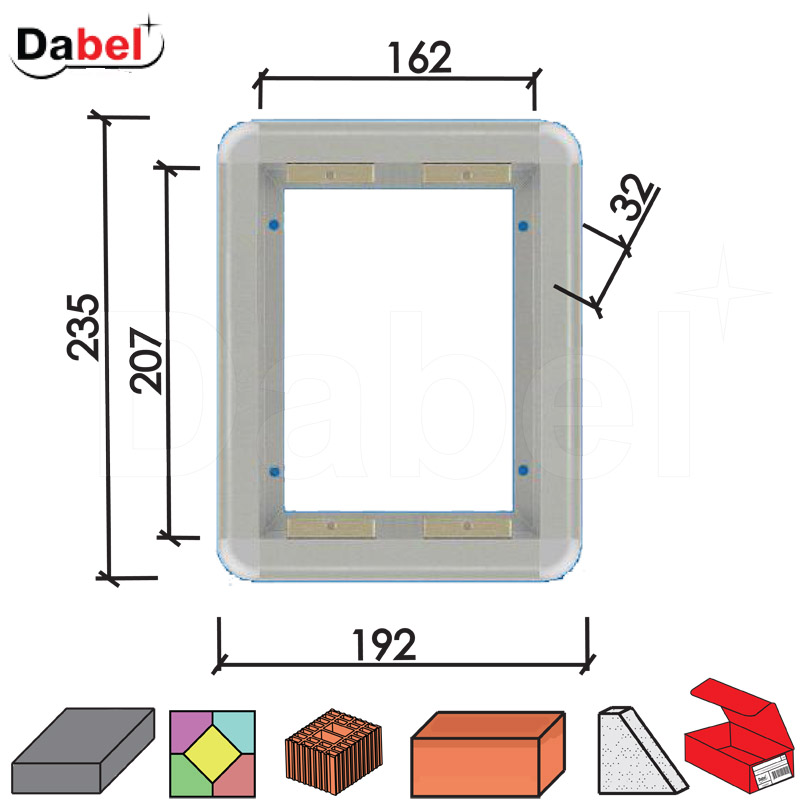 Ram za tastature Zn AL 2 tastature 03×0302