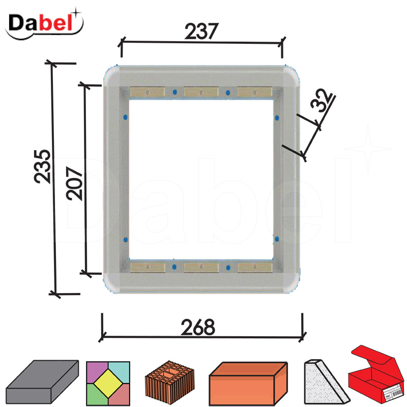 Ram za tastature Zn AL 3 tastature 03×0303