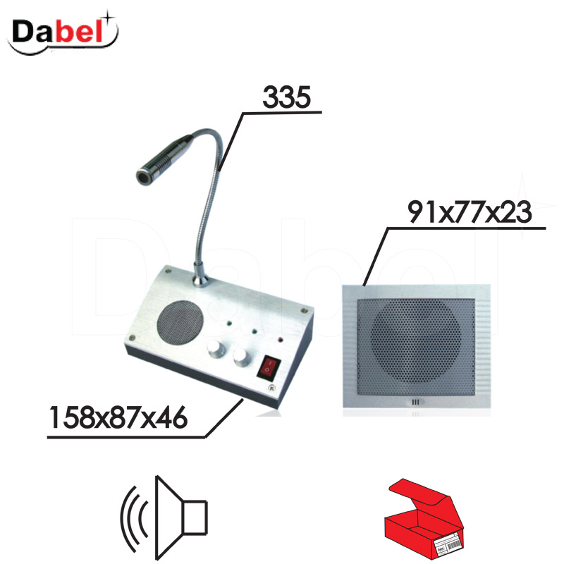 Šalterski audio interfon Zn BANK RL-9908