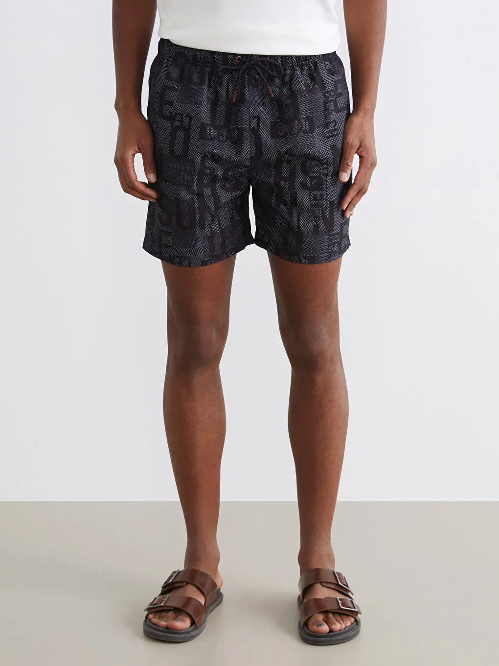 LCW SWIMWEAR Muški Šorts Za Kupanje Sa Tekst Štampom