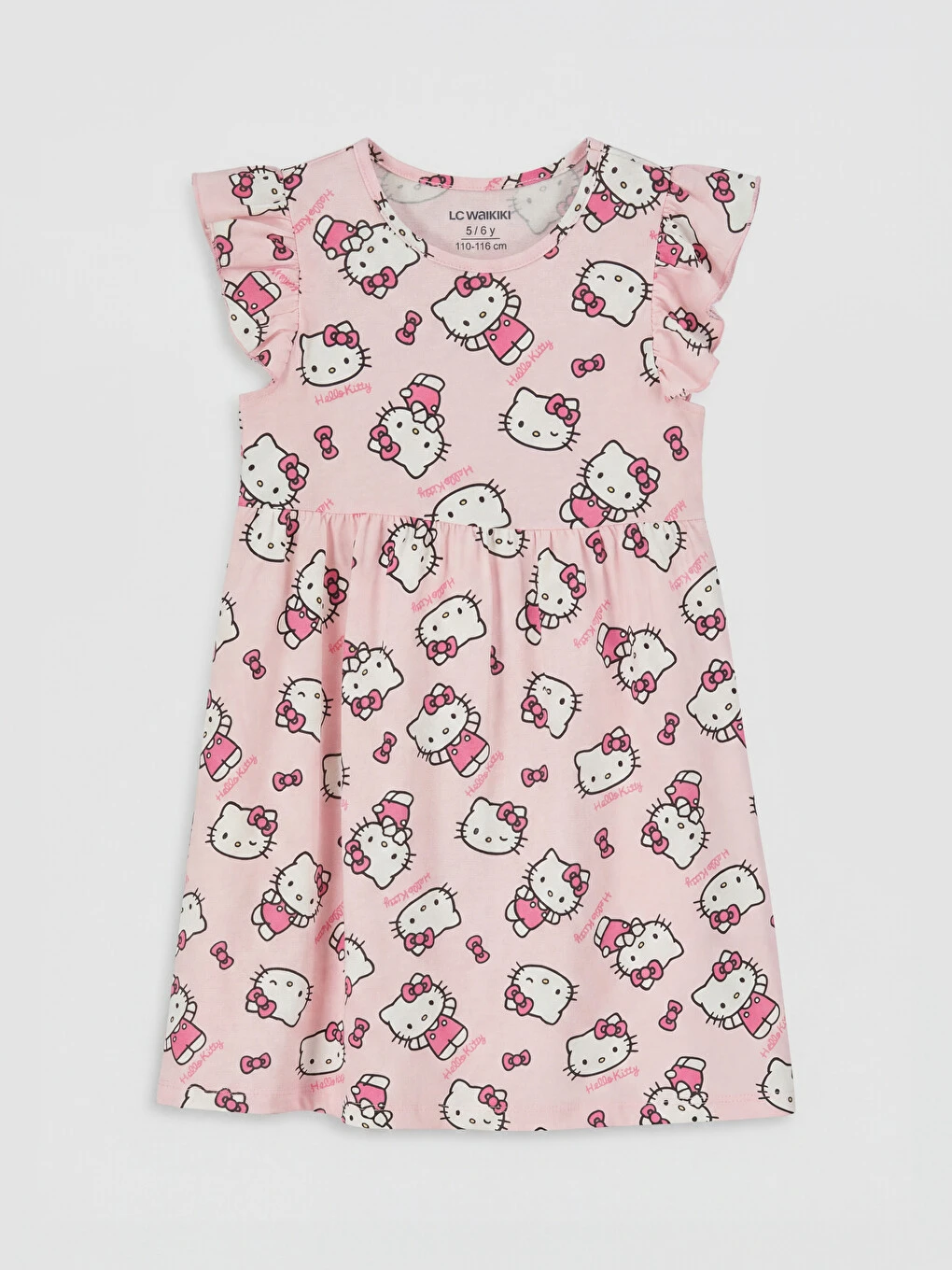 LCW baby Hello Kitty Štampana Dečja Džersi Haljina