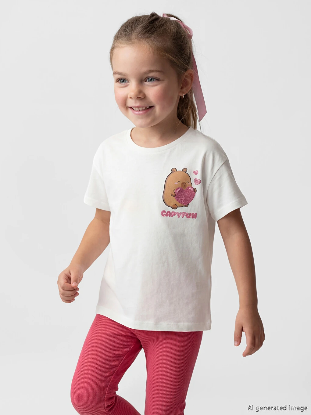 LCW Kids Capyfun Štampani Komplet Za Devojčice
