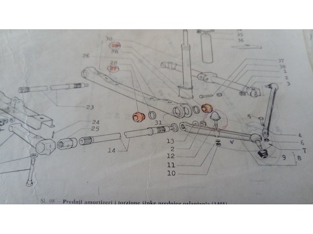 gumeni amortizer i silen blok pred.i zad.vešanje  1107
