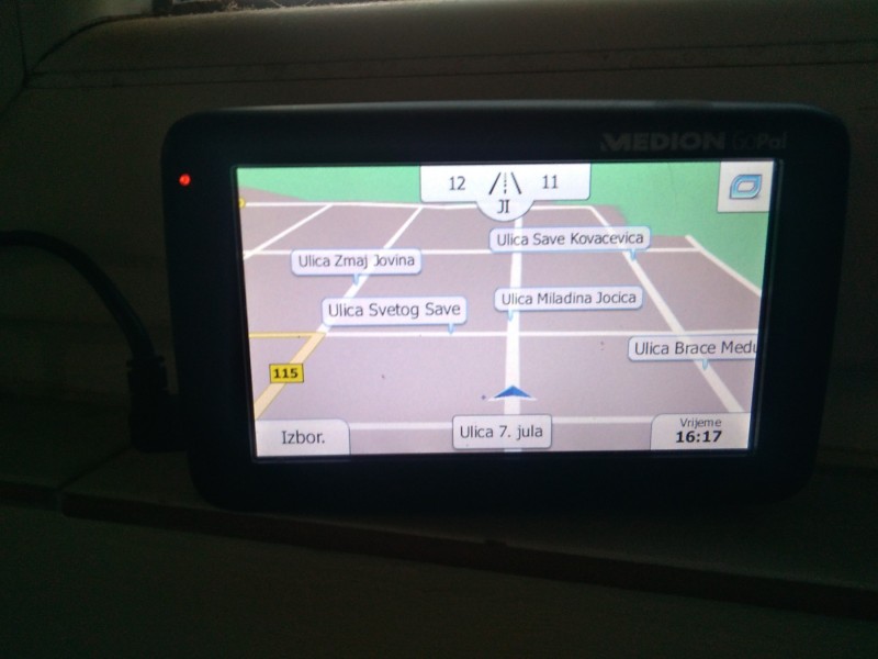 navigacija panasonic 5 inča sa novim mapama