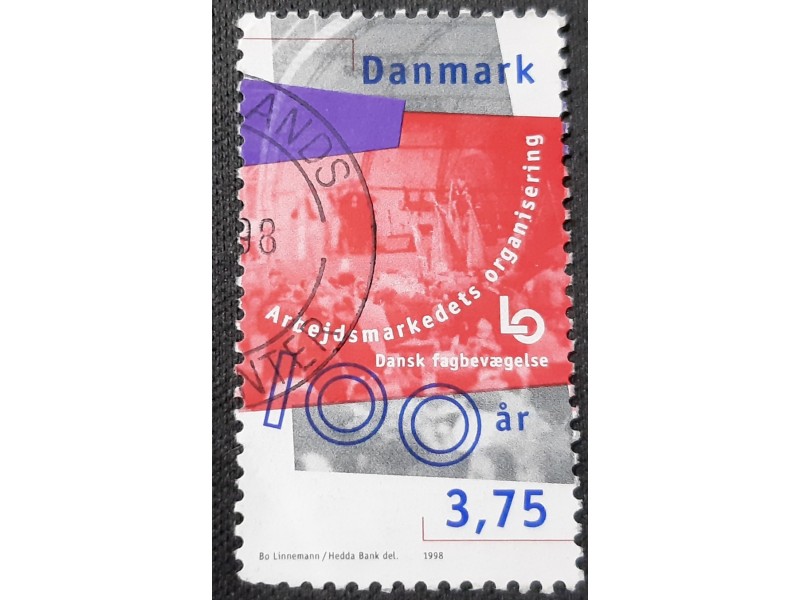 Danska 43 raspar 1998g žig