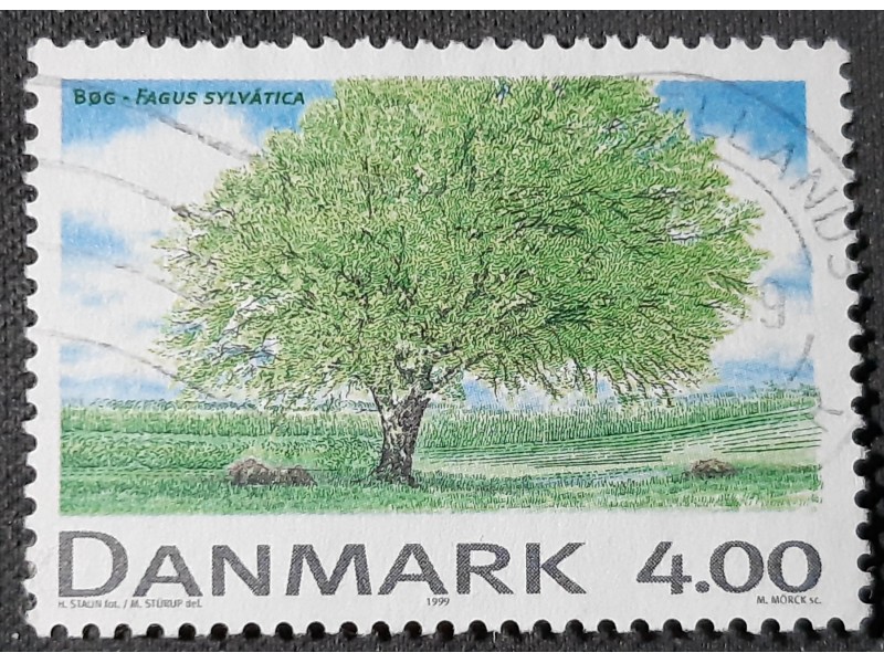 Danska 46 Flora 1999g žig