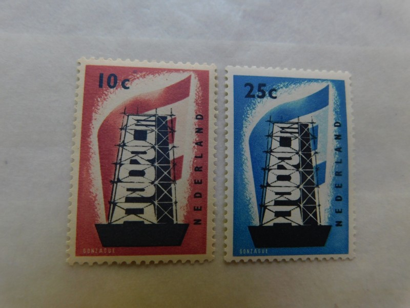 HOLANDIJA EUROPA 1956 KOMPLET ČISTA SERIJA
