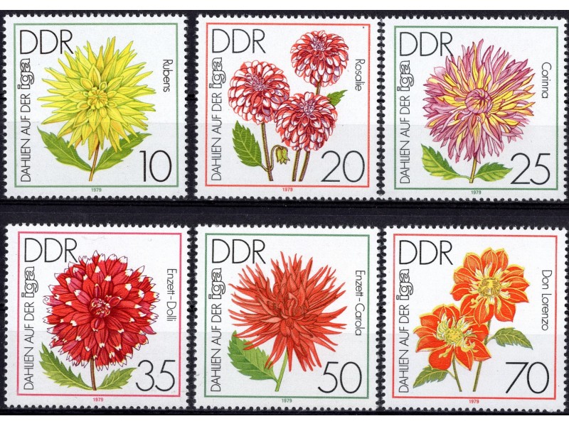 Nemačka DDR 1979. Komplet serija, Flora
