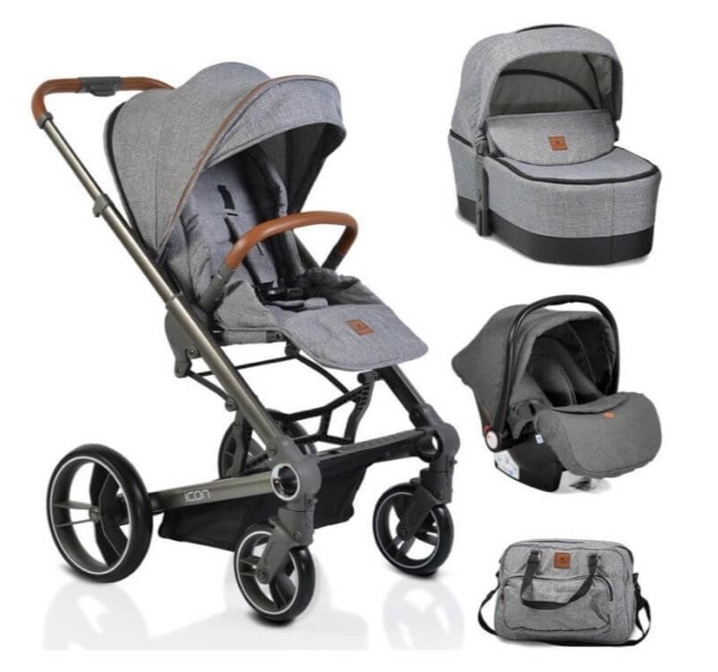 Cangaroo Icon 3u1 kolica za bebe - Grey
Cangaroo Icon 3u1 kolica za bebe - Grey