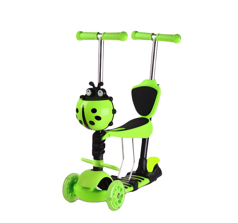 Trotinet 5u1 Scooter -Bubamara ,za Decu (sa svetlećim točkovima) do 25kg
Trotinet 5u1 Scooter -Bubamara ,za Decu (sa svetlećim točkovima) do 25kg