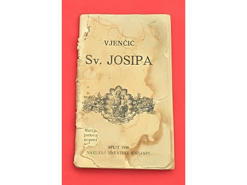 Vjenčić Sv .Josipa Split 1930 god .Retko