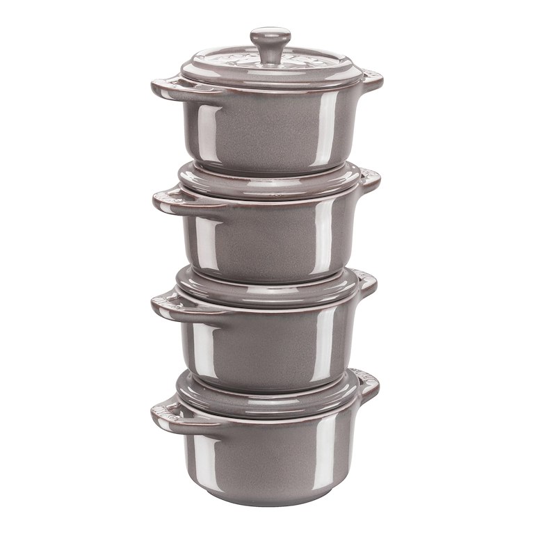 Staub Cocotte set, 4-pcs | round | ceramic