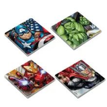Podmetači set 4 - Marvel, Avengers, Yellow