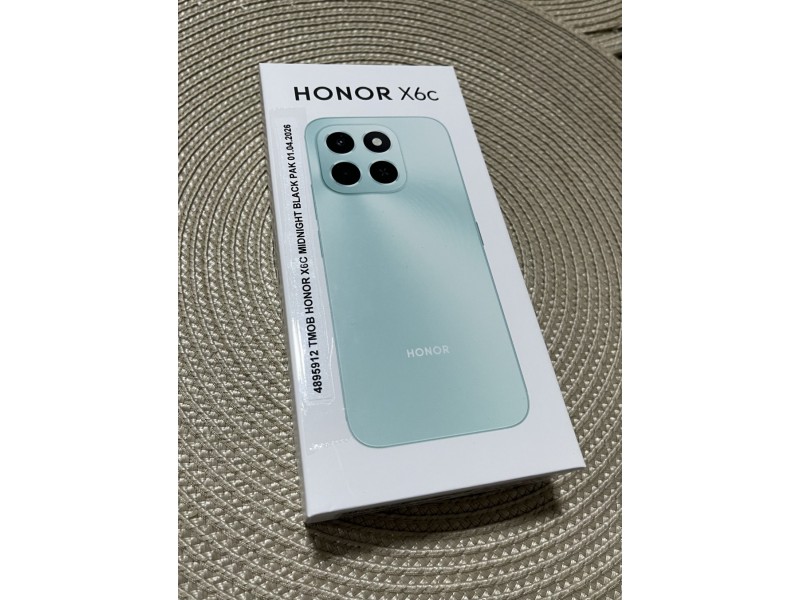 Honor X6c 256gb Midnight Black NOVO