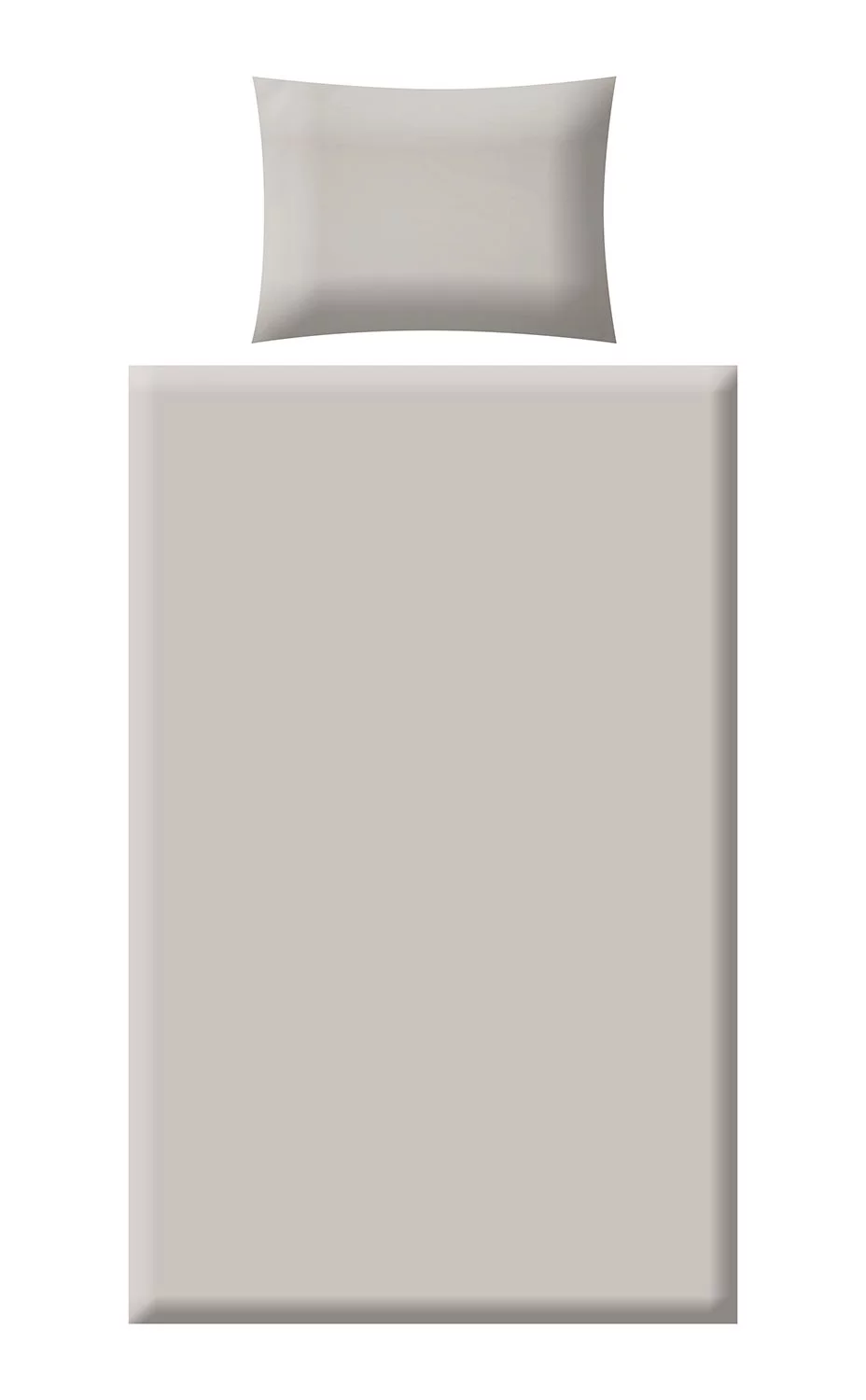 POSTELJINA 140/200 cm saten siva, svetlosiva, bež