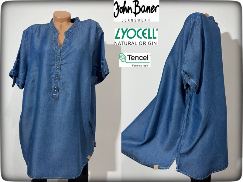 *JOHN BANER*tunika 100% Lyocell*KAO NOVA*50-XL