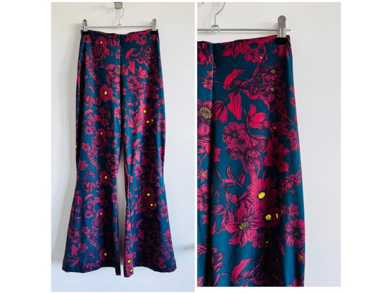 ZARA floral pantalone