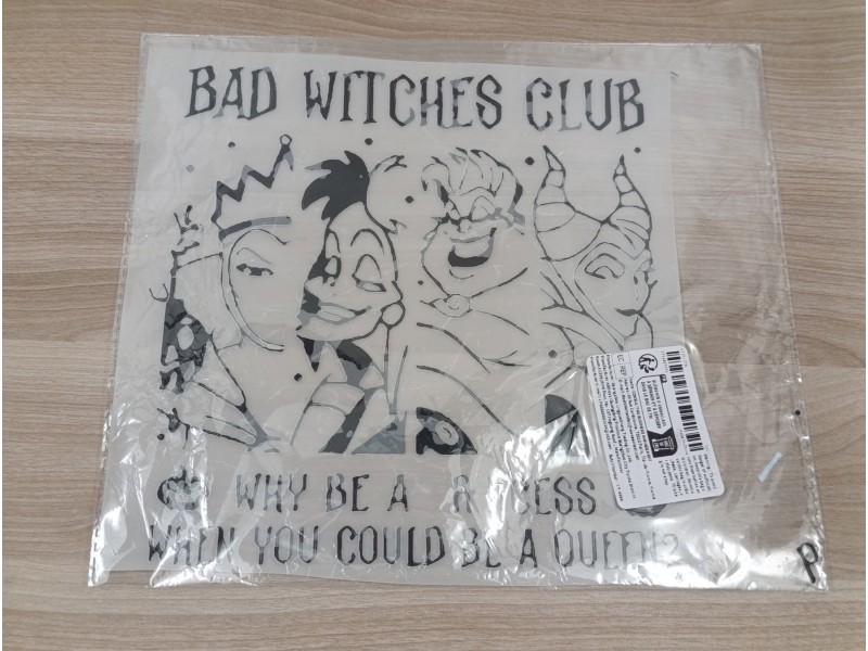 Nalepnica „Bad Witches Club“ – dekoracija