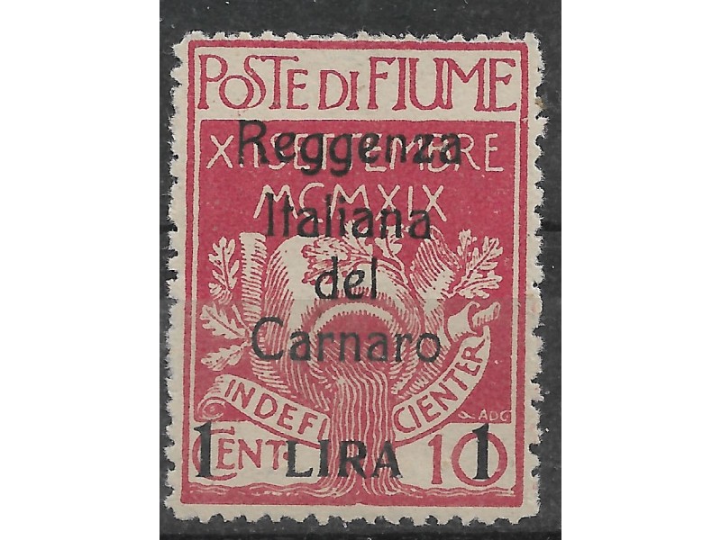 1920 - FIUME pretisak na markama Kvarn1920