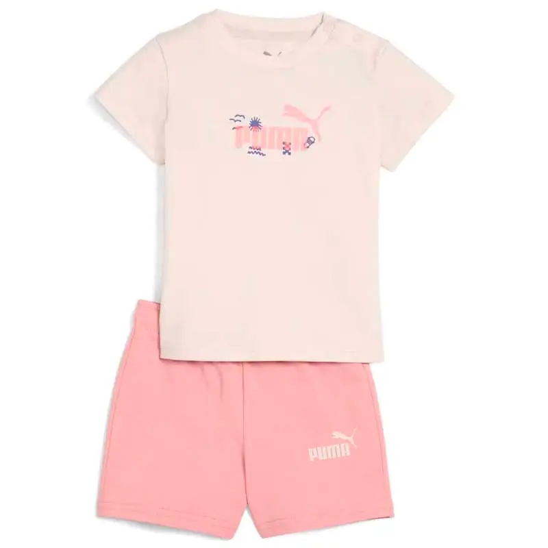 Puma Set za devojčice Majica i šorc Minicats sandy adventures, Roze