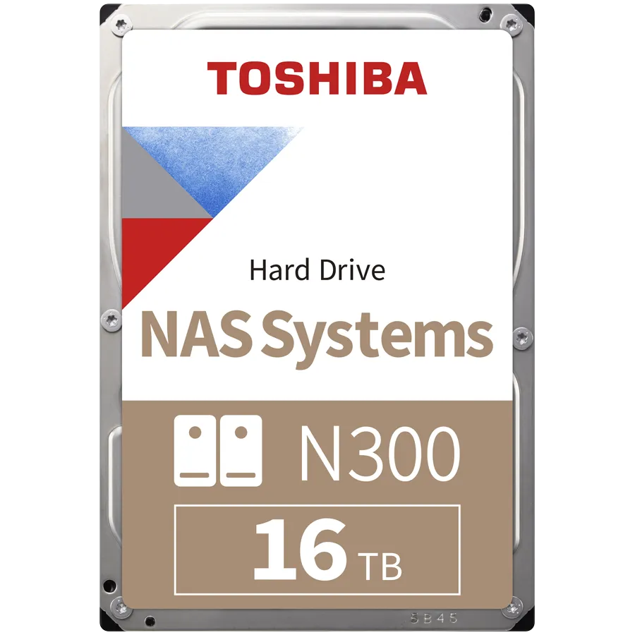 HDD NAS TOSHIBA N300 16TB CMR, 3.5'', 512MB, 7200RPM, SATA, TBW: 180