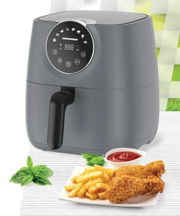 Heinner Friteza Air Fryer HEINNER HAF-B6GREY1700 1700W/5,7l/siva