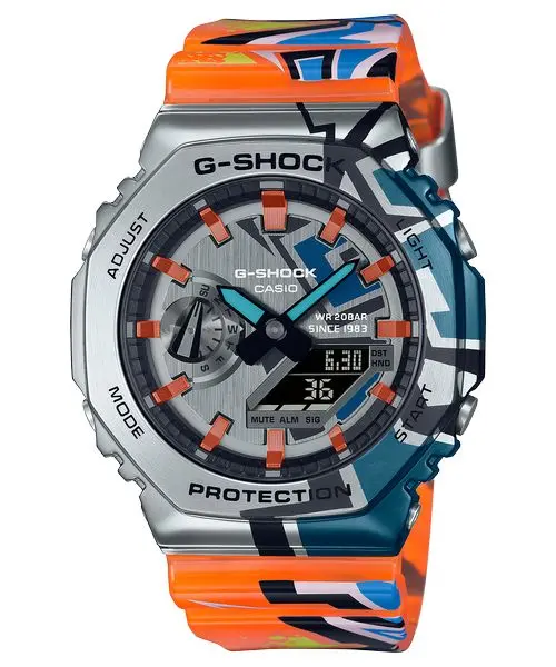 Casio Muški sat G-Shock GM-2100SS-1A, Narandžasti