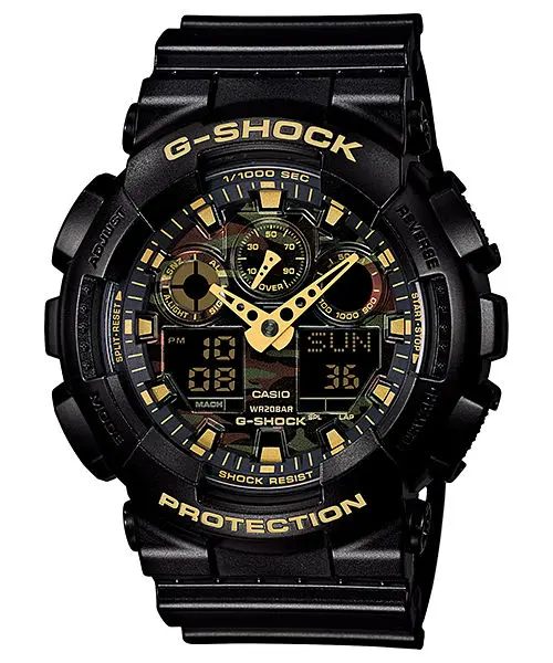 Casio Muški sat G-Shock GA-100CF-1A9, Crni