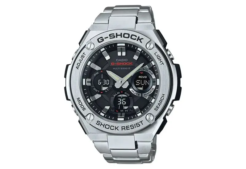 Casio Muški ručni sat G-Shock GST-S110D-1A, Srebrno-crni