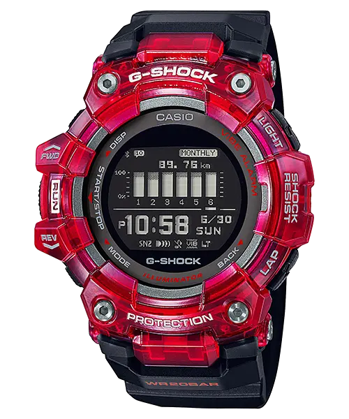Casio Muški ručni sat G-Shock GBD-100SM-4A1ER, Crno-crveni