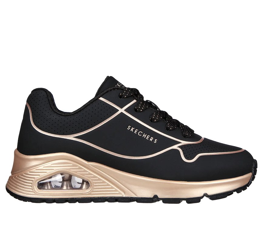 Skechers Patike za devojčice Uno Gen1-Cool Heels, 310538L-BKRG, Crno-zlatne