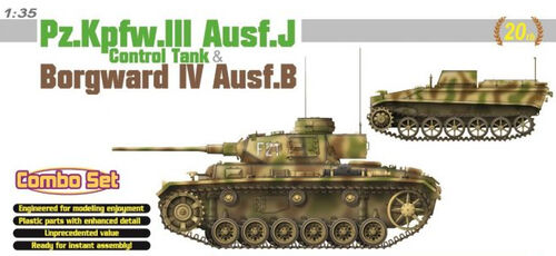Dragon 6949 Pz.Kpfw.III Ausf.J Control Tank & Borgward IV Ausf.B (New)