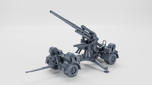 EMP3D 72012777-87 Armata przeciwlotnicza 8.8cm FlaK 18 - na kołach (bez osłony)
