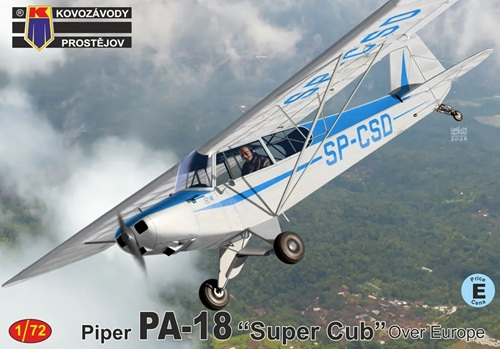 NEW! Kovozavody Prostejov 72536 Piper PA-18 Super Cub Over Europe