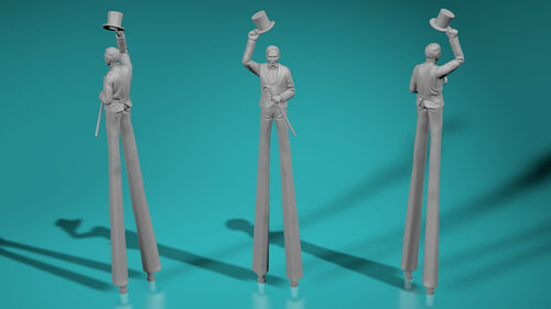EMP3D 99204768-35 Cyrk - Akrobata na szczudłach (1 Figurka)