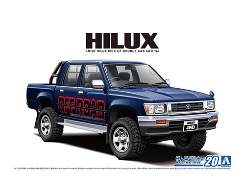 Aoshima 06217 Toyota LN107 Hilux Pick Up Double Cab 4WD '94