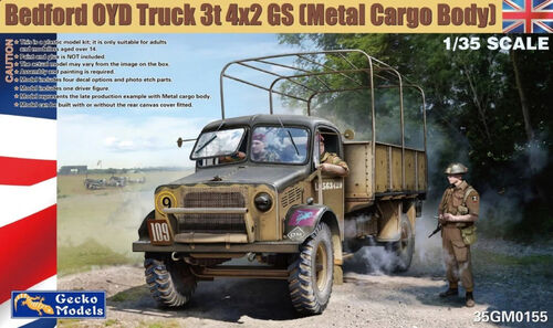 Gecko Models 35GM0155 Bedford OYD Truck 3t 4x2 GS (Metal Cargo Body)