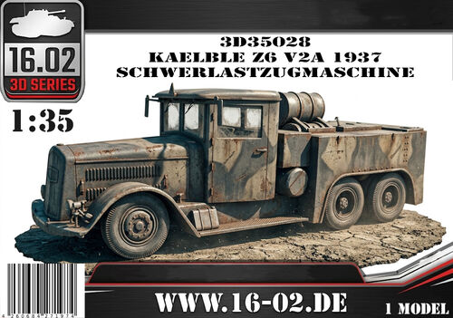 Custom scale 3D35028 Kaelble Z6 V2A 1937 Schwerlastzugmaschine