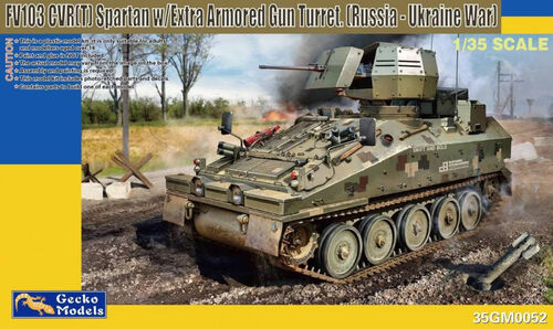 NEW! Gecko Models 35GM0052 FV103 CVR(T) Spartan with Extra Armour HB Gun Turret