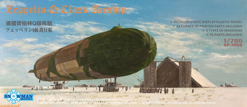 Snowman Model SP-7056 Zeppelin Q Class Airship with 3D-Printed B.E.2 C