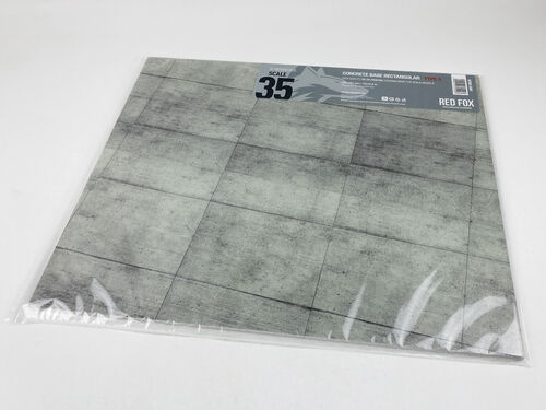 Red Fox Studio DB-35001 Concrete Base Rectangular Type 5 (380 x 320 mm / Universal)
