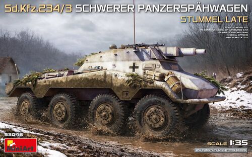 NEW! MiniArt 53046 Sd.Kfz.234/3 Schwerer Panzerspahwagen Stummel Late