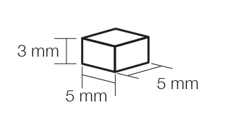 Aedes Ars 5006 Mosaic 5 mm x 5 mm - Light Brown (350 pcs)