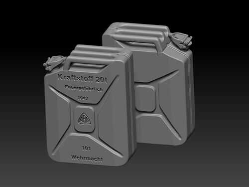 NEW! Legend LF3D16013 German WWII Fuel Can set (6 pcs / 3D-Printed)