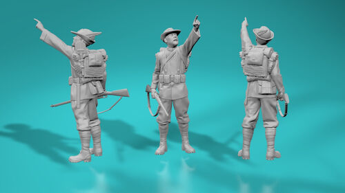 NEW! EMP3D 99209033-72 Biała Wojna - Włoski Żołnierz - Poza nr 1 (1 Figurka)