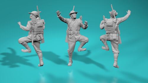 NEW! EMP3D 99209034-25 Biała Wojna - Włoski Żołnierz - Poza nr 2 (1 Figurka)