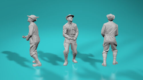 NEW! EMP3D 99209038-25 Biała Wojna - Włoski Żołnierz - Poza nr 6 (1 Figurka)